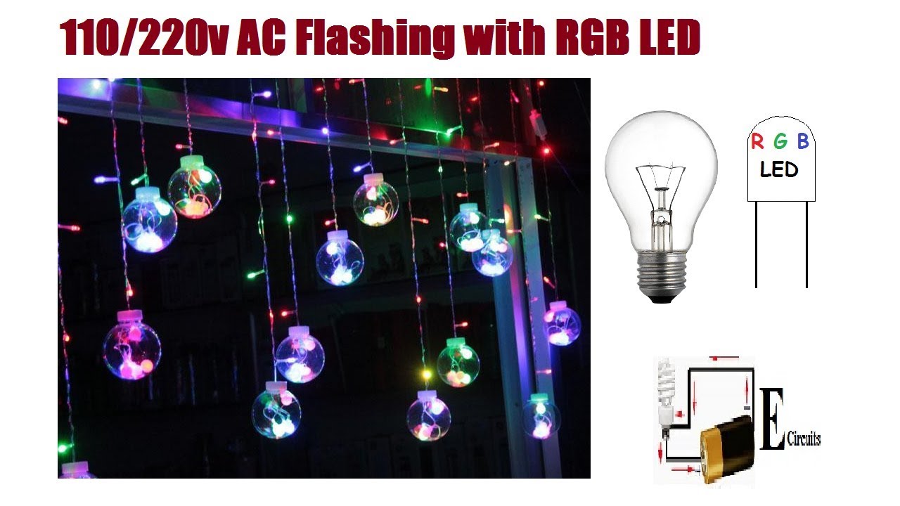 220V AC Bulb Flashing for Diwali and Christmas - YouTube