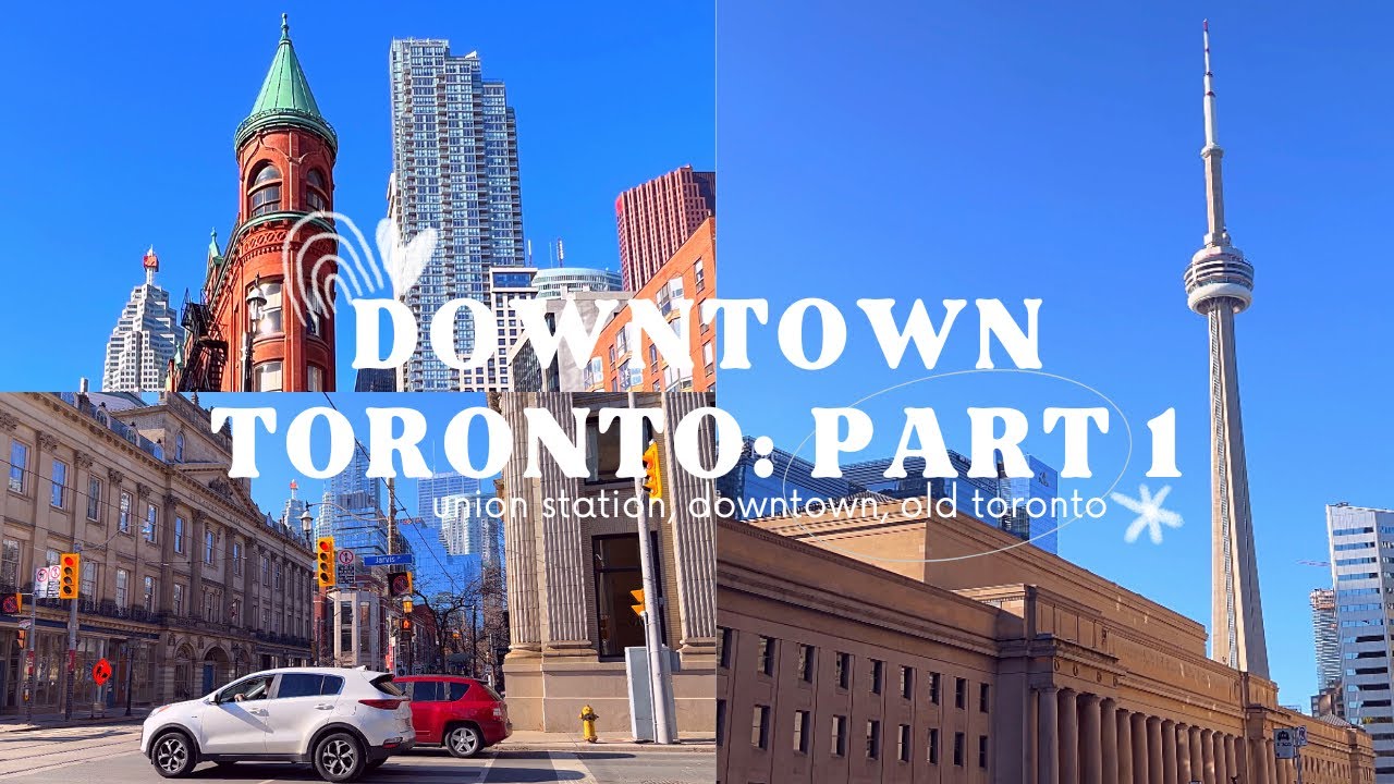 TORONTO VLOG: PART 1 🇨🇦 Exploring Downtown Toronto, Old Toronto, Union ...
