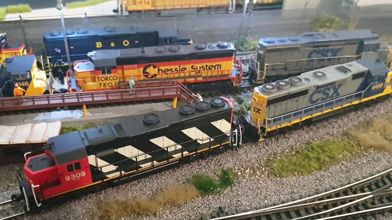 Csx n scale layout update - YouTube