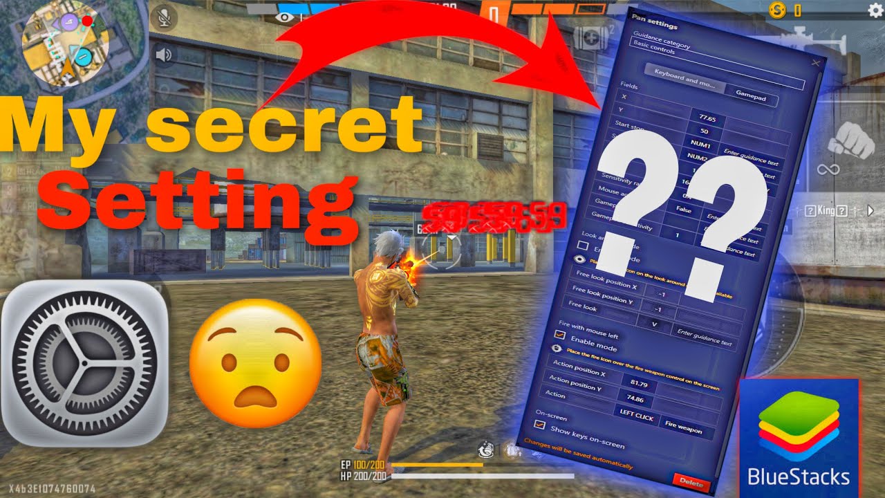 FOR ALL PC 90% HEADSHOT RATE ️:BLUESTACKS 4/MSI🎯🔥⚙️SECRET SETTING (Free ...