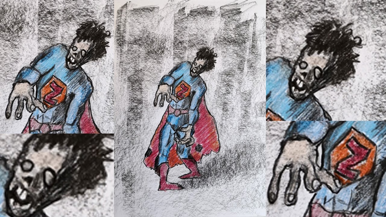 Drawing Zombie Superman - YouTube