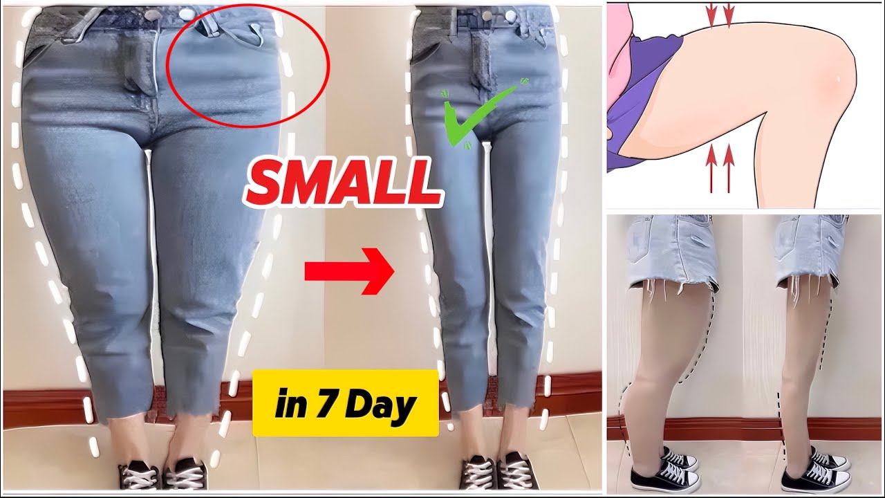 SMALL LEGS & THIGHS IN 7 DAY | 10 Min Legs workout burn Fat 🔥, lean ...