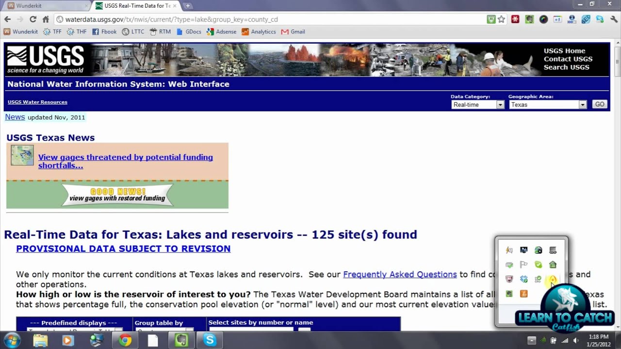 Monitoring Lake Levels and Flow With USGS Streamflow - YouTube