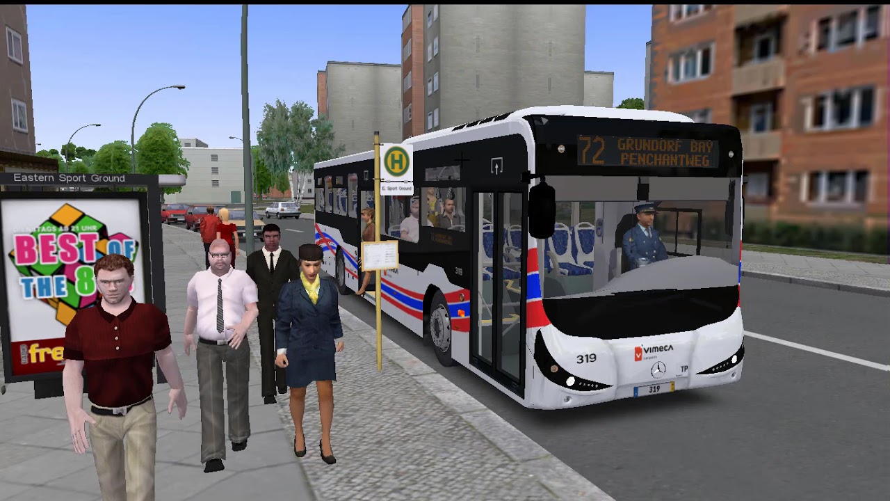 OMSI 2 Mapa Great Grundorf Viagem com Mercedes Benz OC500 LE (VIMECA ...