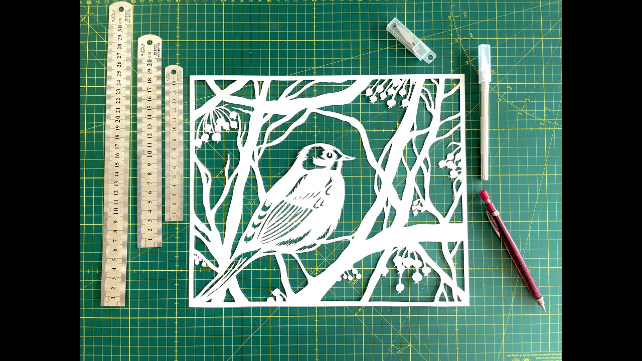 "Creating DIY-Cut Paper Birds: Mesmerizing DIY cut!" - YouTube
