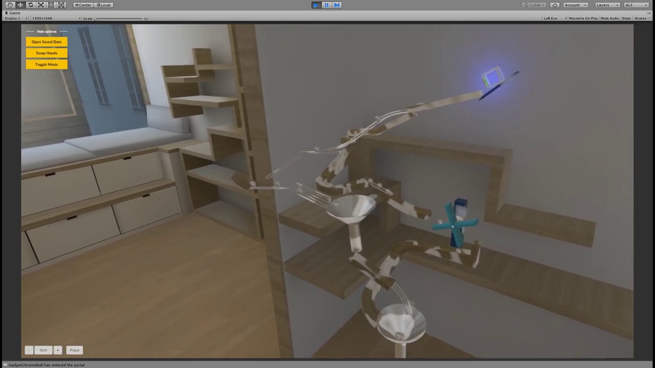 Early prototype of a portal gadget - YouTube