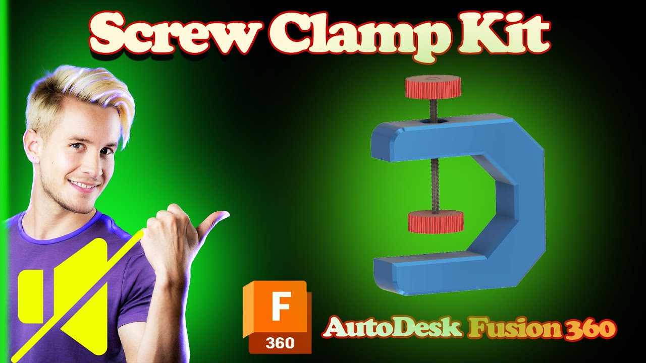 Crafting a Screw Clamp Kit in Fusion 360 #3d #fusion360 - YouTube