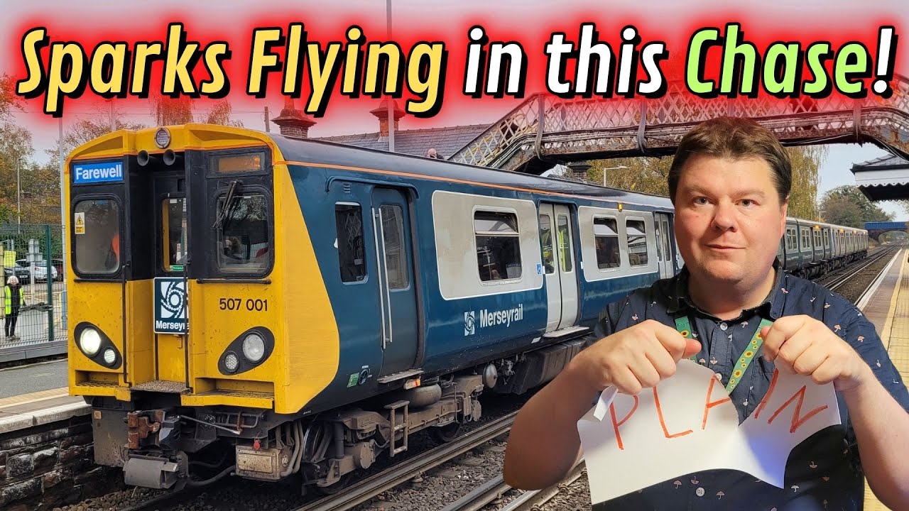 Absolute MADNESS Chasing the Class 507 Farewell Charter! - YouTube