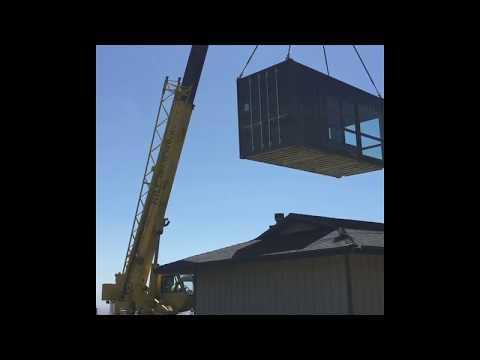 Shipping Container - Crane Delivery Pt. 1 - YouTube