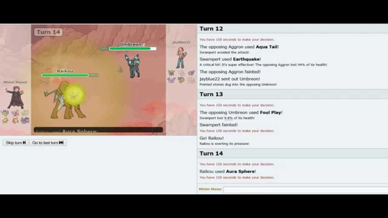 Pokemon Showdown! UU match #6 (Firing on all cylinders!) - YouTube