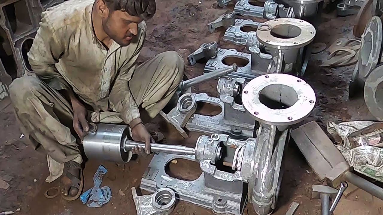 Manufacturing the borewell water pump with skills vision - YouTube