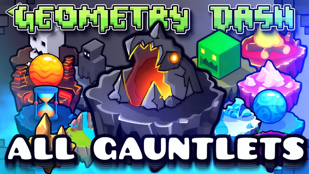 Geometry Dash ALL GAUNTLETS 100% [All Coins] - YouTube