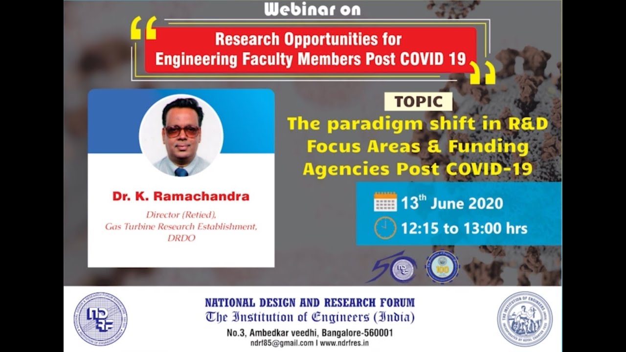 The paradigm shift in R&D Focus Areas & Funding Agencies Post COVID-19 ...