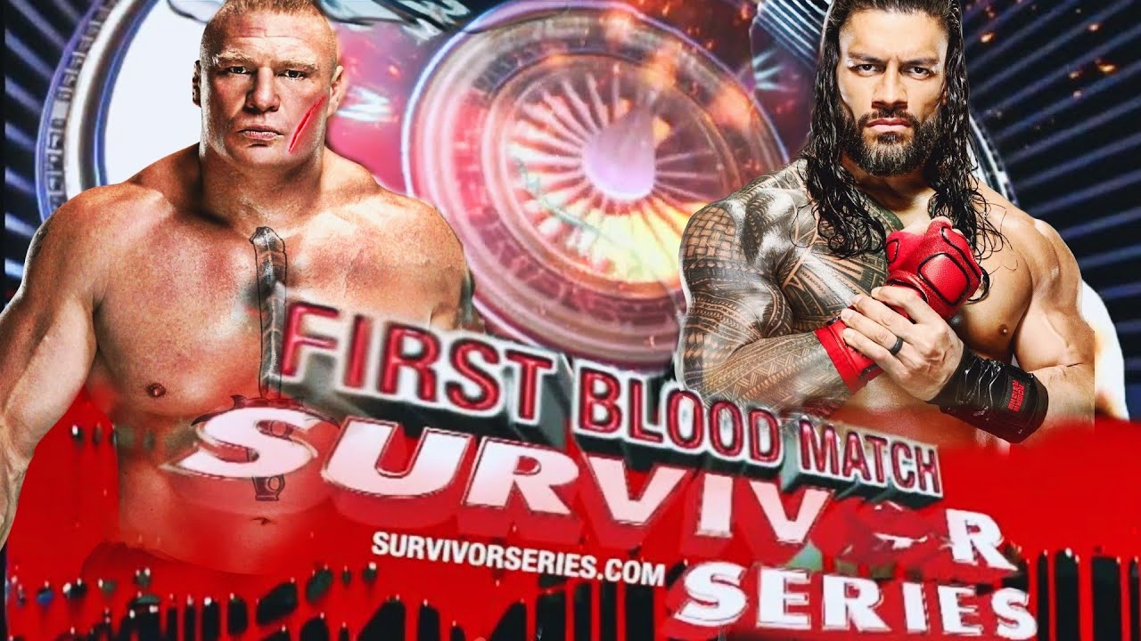 Full Match. Roman Reigns Vs Brock Lesnar First Blood Match WWE 2024 ...