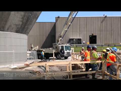 Largest Concrete Pour in Irving Pulp And Paper Mill History - YouTube