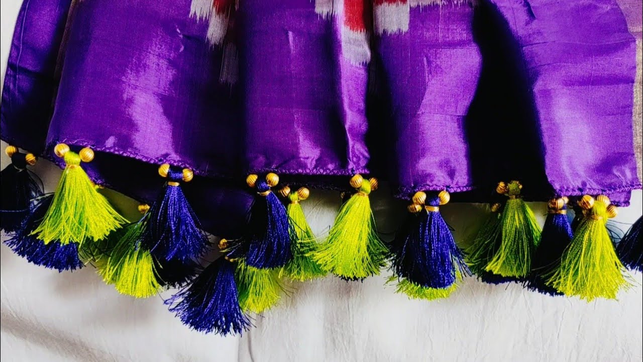 Simple , Quick // Very Easy saree kuchu // Tassels // saree kuchu ...