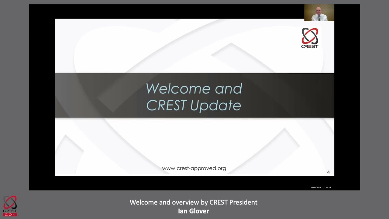 CRESTCon UK 2021 | Welcome and overview: Ian Glover (President, CREST ...