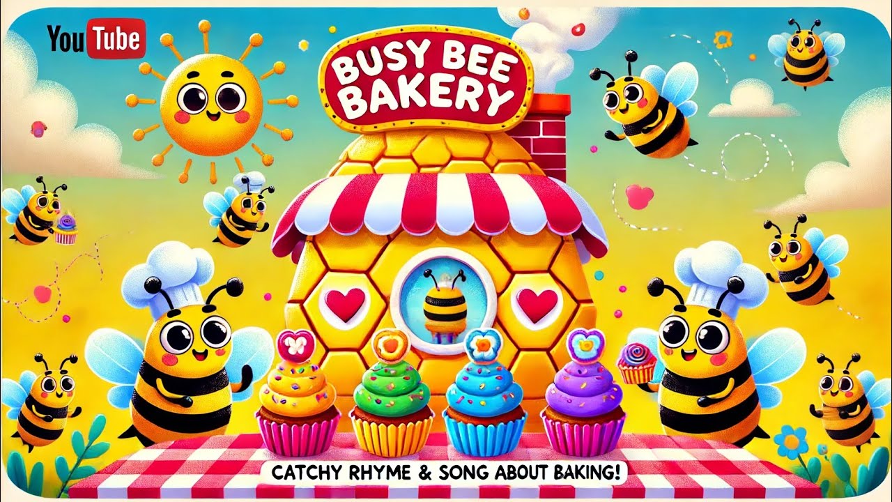 Busy Bee Bakery | Fun Rhyme & Song about Baking! | Coco Melody ...