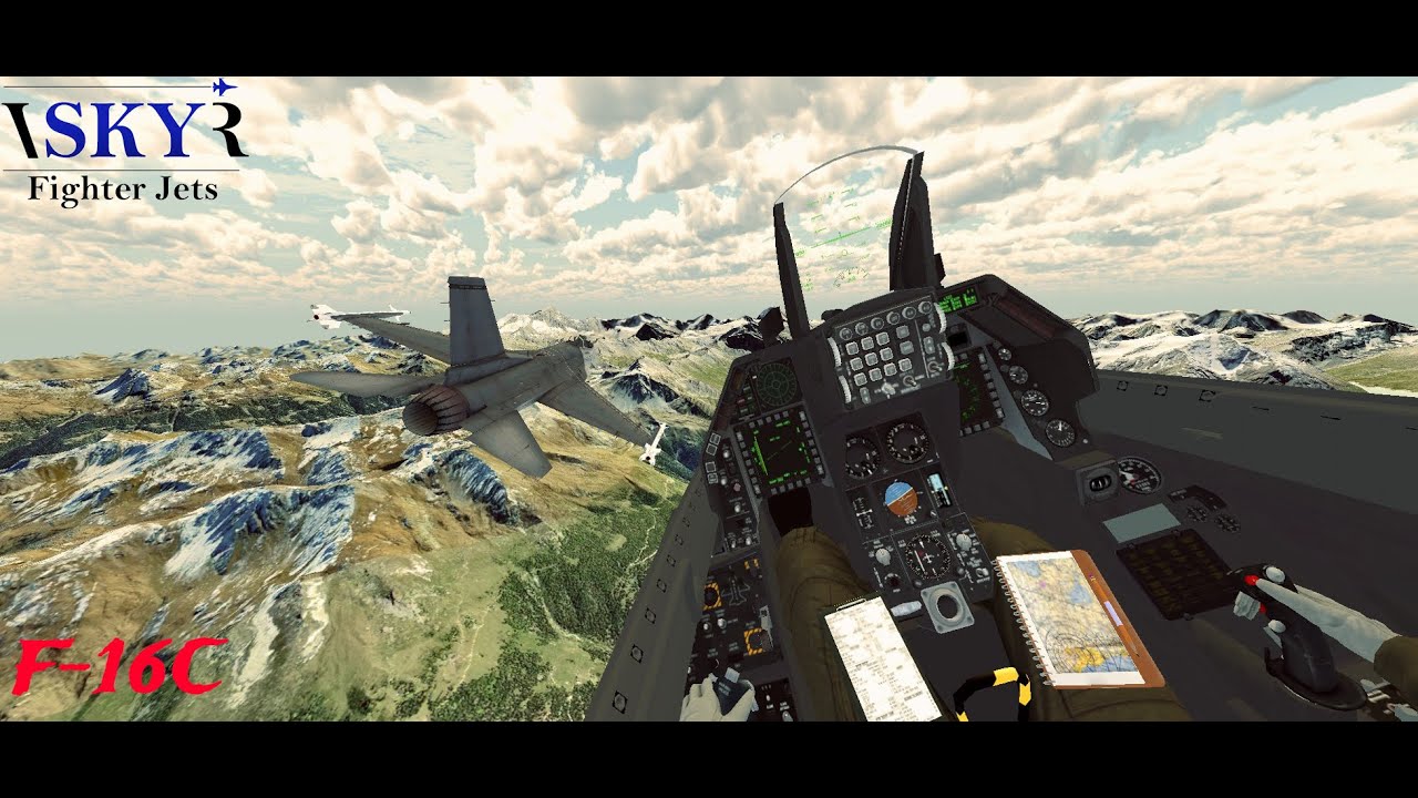 VR Flight with F-16C in VR SKY Fighter Jets 2024 - YouTube
