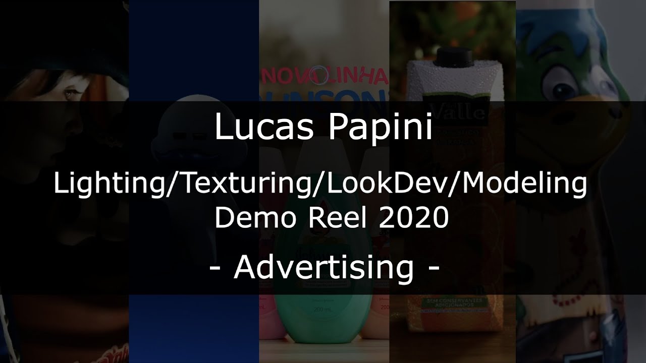 Advertising demoreel 2020 - Lighting/texturing/Lookdev/Modeling - YouTube