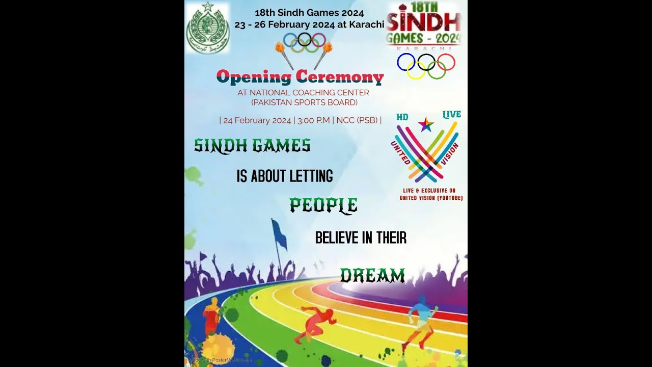 18th Sindh Games-Opening Ceremony - YouTube