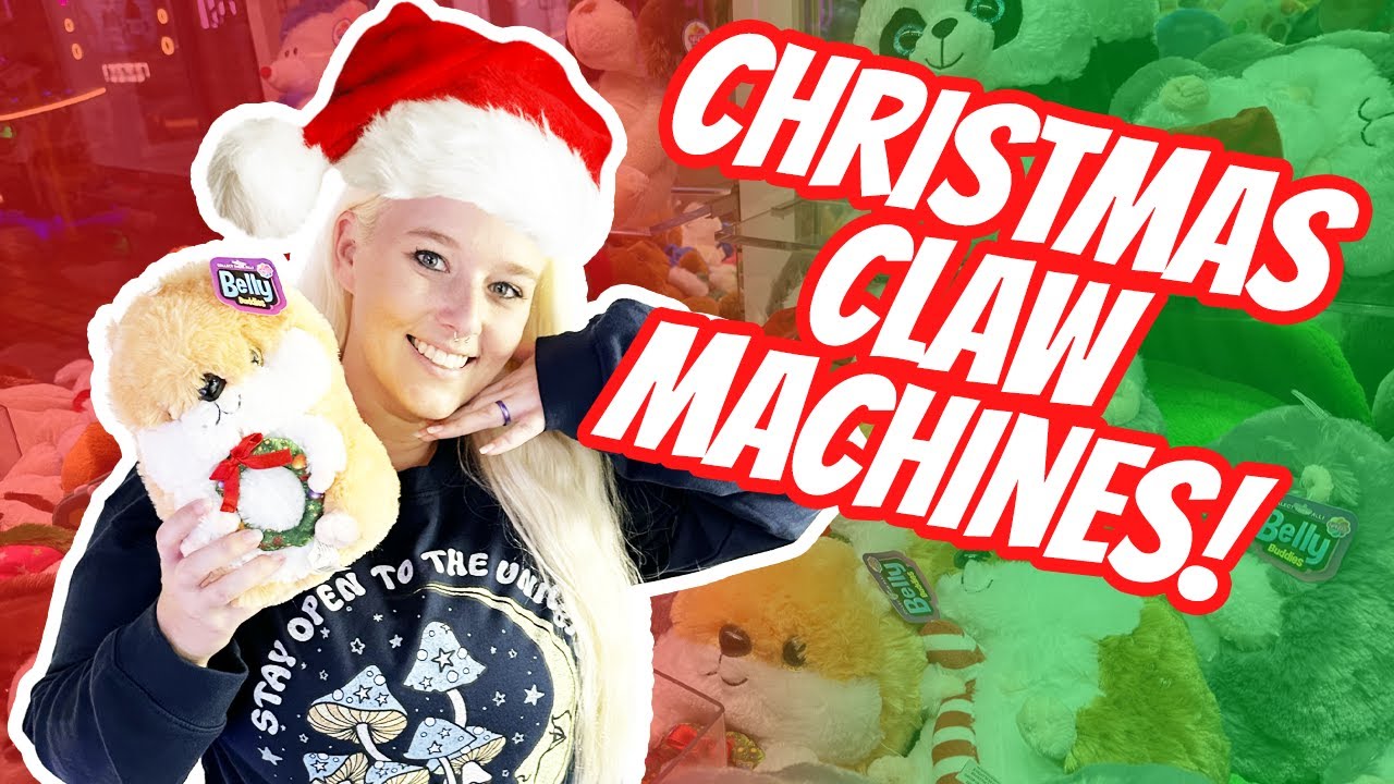 We Found Christmas Plushie Claw Machines at Castle Park! - YouTube