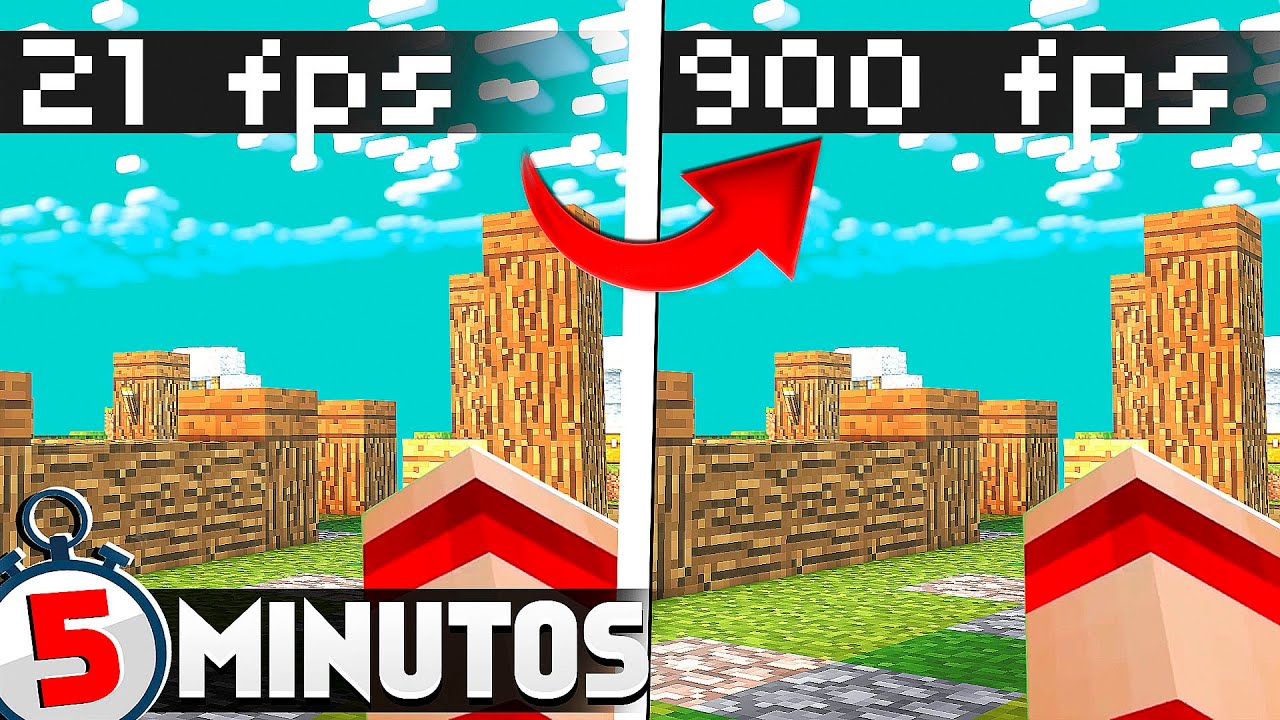AUMENTAR OS FPS DO MINECRAFT (5 MINUTOS) +1000 FPS - YouTube