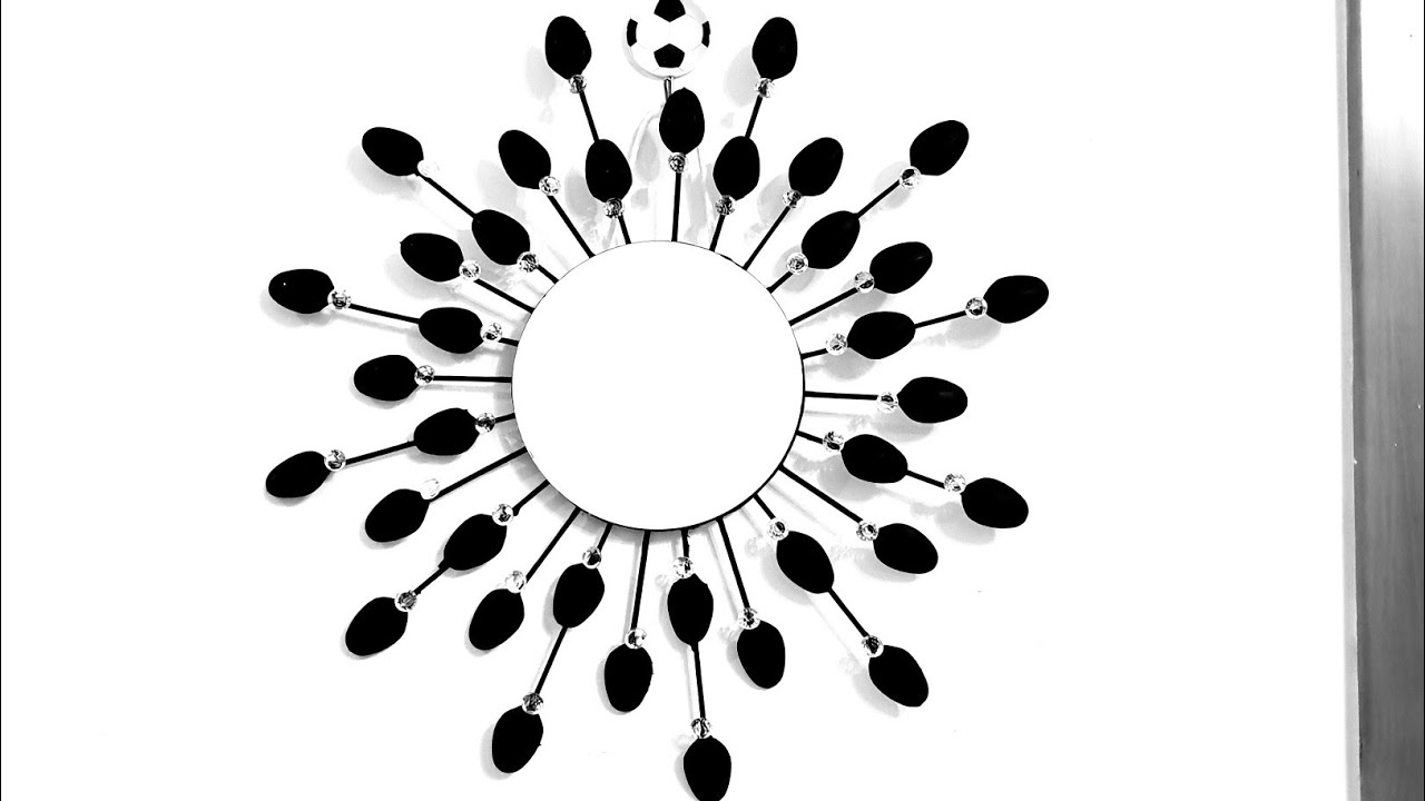 Plastic spoon Mirror/ How to make awesome mirror using plastic spoon ...