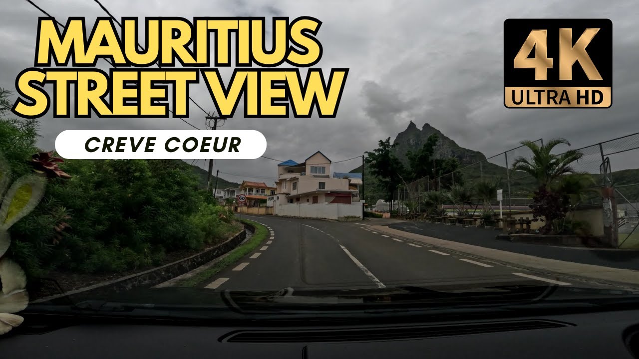 Mauritius street view 4K - driving through Creve Coeur - YouTube