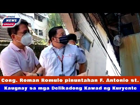 Cong. Roman Romulo nakipag usap sa mga taga F. Antonio st. Brgy ...