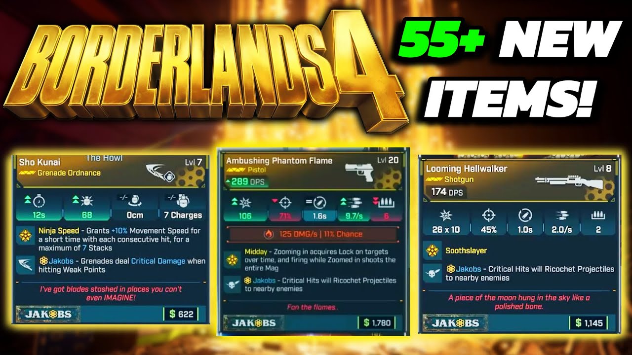 Every Legendary Item Revealed For Borderlands 4 (59 TOTAL!!!) - YouTube