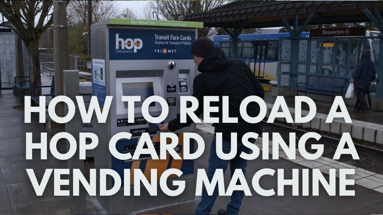 How to Reload a Hop Card Using a Fare Vending Machine - YouTube
