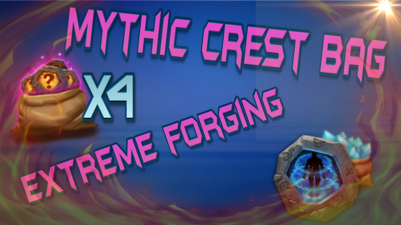 Insane couple of forges and opening 4 mythic crest bags. - YouTube