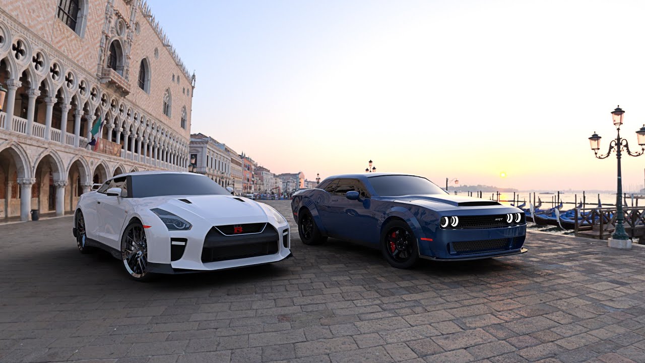 Dodge Challenger SRT Demon 2018 VS Nissan Skyline GTR R35 2017 No Super ...