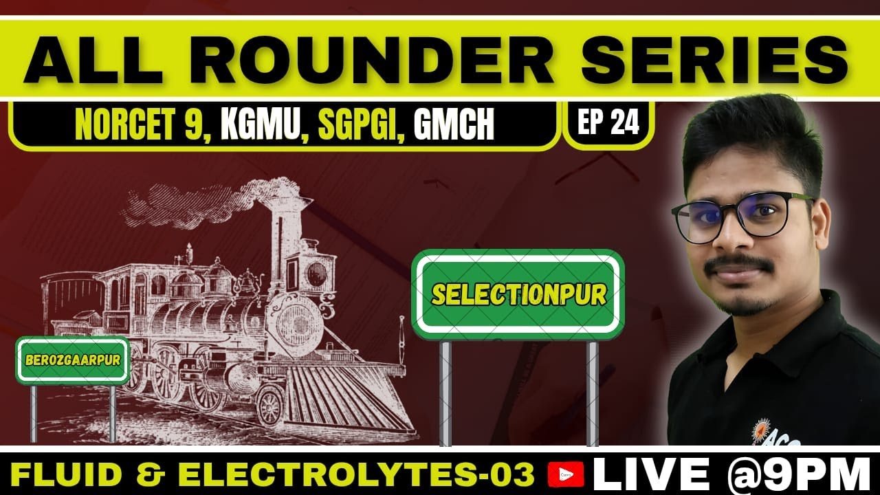 ALL ROUNDER SERIES EPISODE 24 FOR NORCET ACCON DEHRADUN NORCET KGMU ...