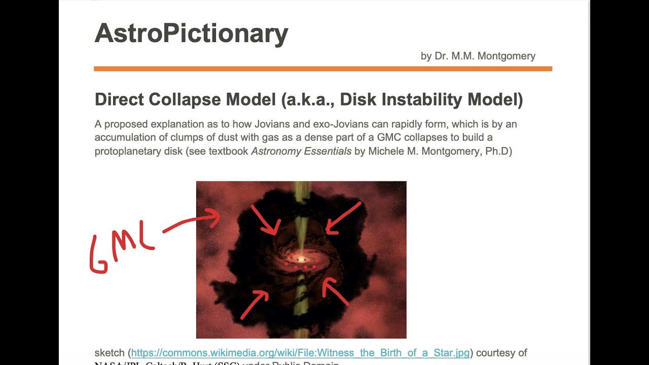 Direct Collapse Model (a.k.a., Disk Instability Model) - YouTube