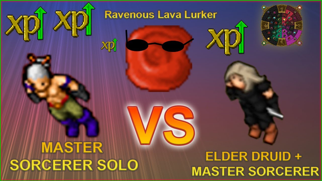 Tibia MASTER SORCERER 190 (200+) Duo Hunt / Ravenous Lava Lurker 2.5 kk ...