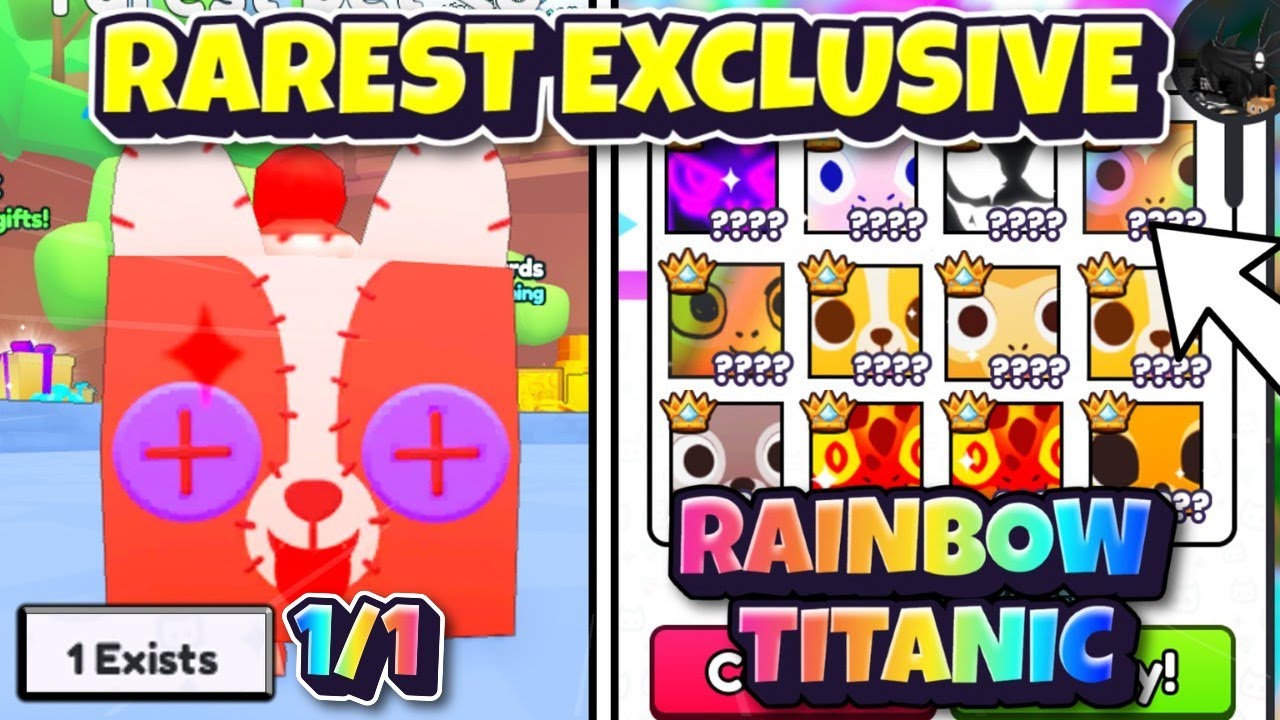 The *RAREST* Exclusive in Pet Simulator 99 (Admin pet??) - YouTube