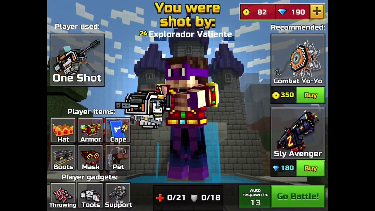 Pixel Gun 3D Flag Capture 2 Castles - YouTube