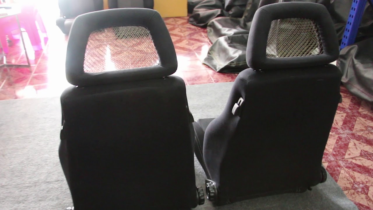 Pair of Vintage Jdm RECARO LX FISHNET HEADREST Classic Bucket Sport ...