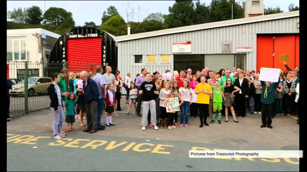 blaina fire station on news - YouTube