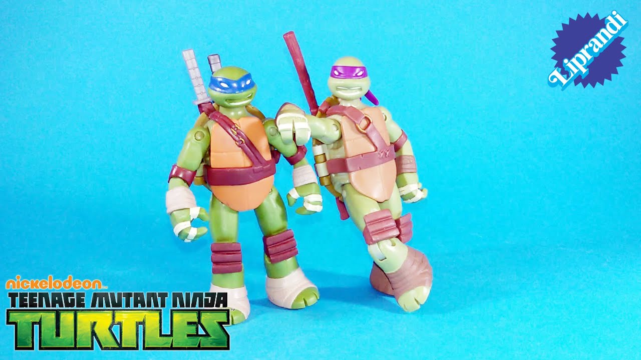 PLAYMATES - NICKELODEON NINJA TURTLES BATTLE SHELL DONNIE & LEO (ita) # ...