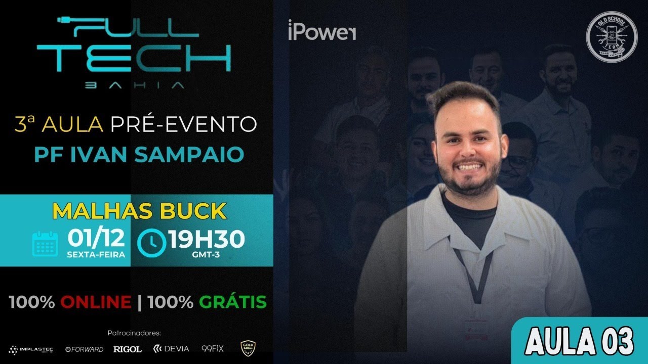 FULLTECH BAHIA 2023 - Malhas BUCK Apple iPhone - Aula 3 - Pré-Evento FullTech - Prof. Ivan ...