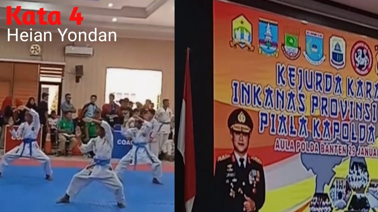 Heian Yondan - Kata 4 - Kata beregu putra - Karate Championship Piala ...
