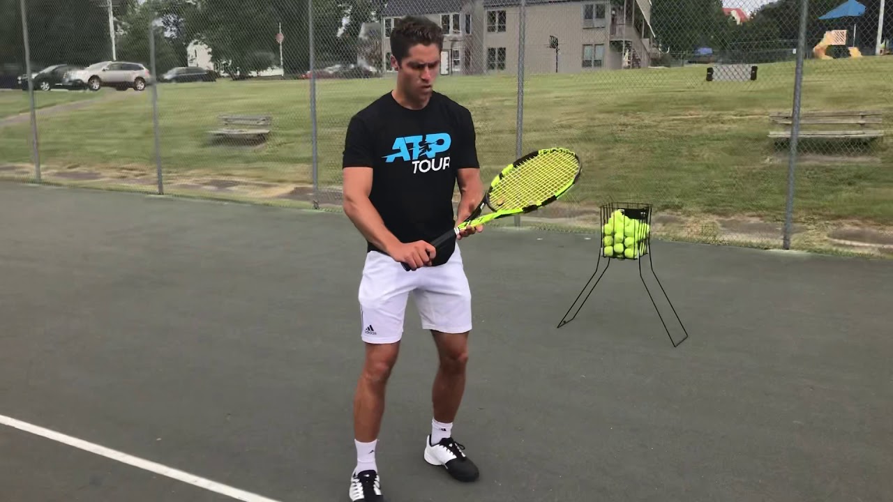 How To Hit Left Side Spin On The Backhand Slice - YouTube