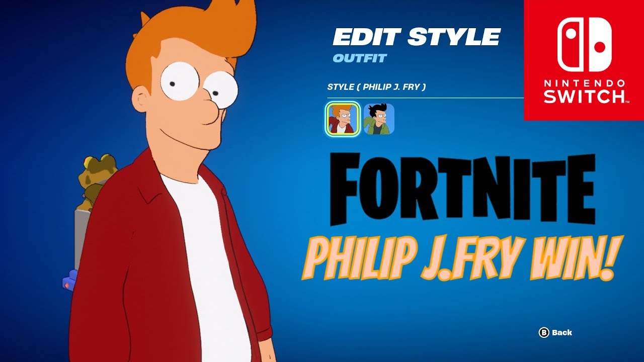 FORTNITE PHILIP J.FRY WIN! NINTENDO SWITCH - YouTube