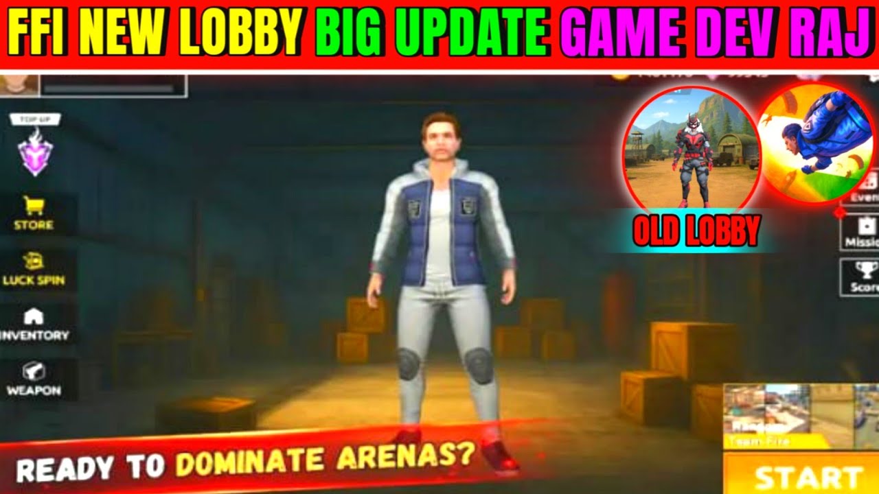FFI New Big Update | FFI BR New Lobby | Game Dev Raj - YouTube