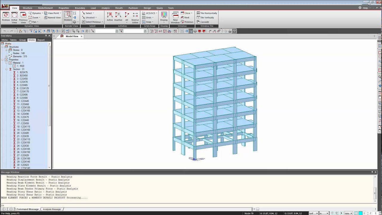 Midas Gen Model to RCDC - YouTube