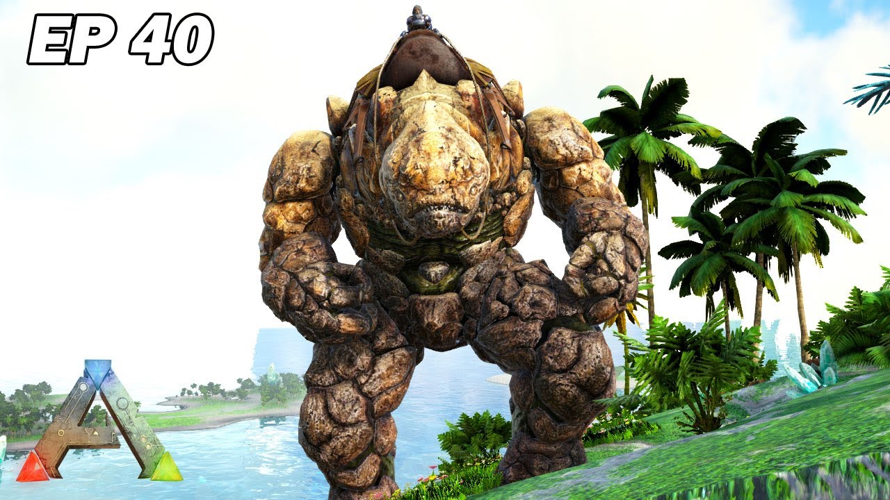 Je capture mon premier Golem de pierre ! Ark Survival Evolved Ep40 ...