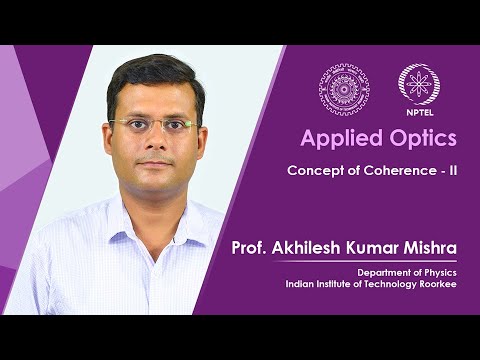 Lecture 30 : Concept of Coherence - II - YouTube